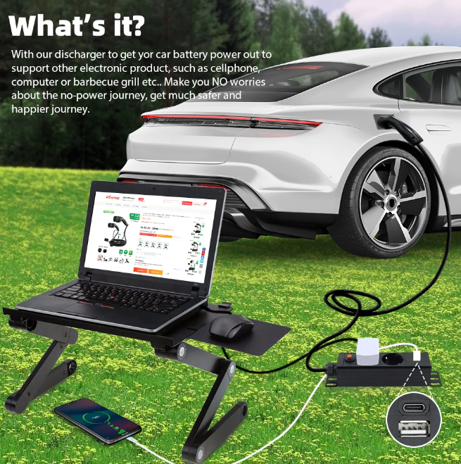 China V2L vehicle to load Type 2 plug with Power Strip EV Discharging ...