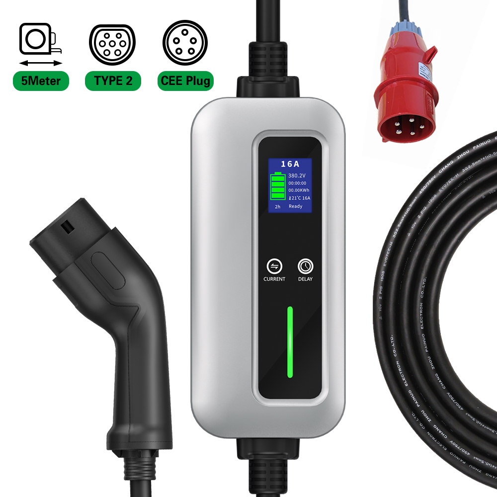 China Car Charging 11KW EV Charger Electric Vehicle 3phase portable ev ...