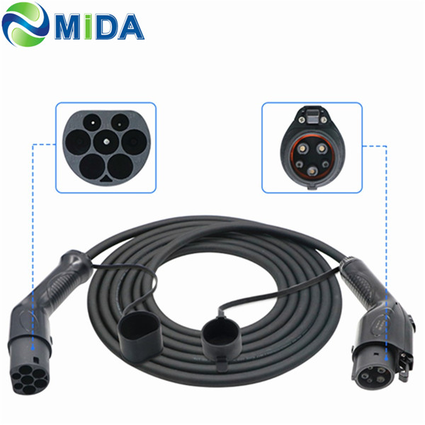 China Factory wholesale Type 1 To Type 2 Cable - 16A 32A EV Charging ...