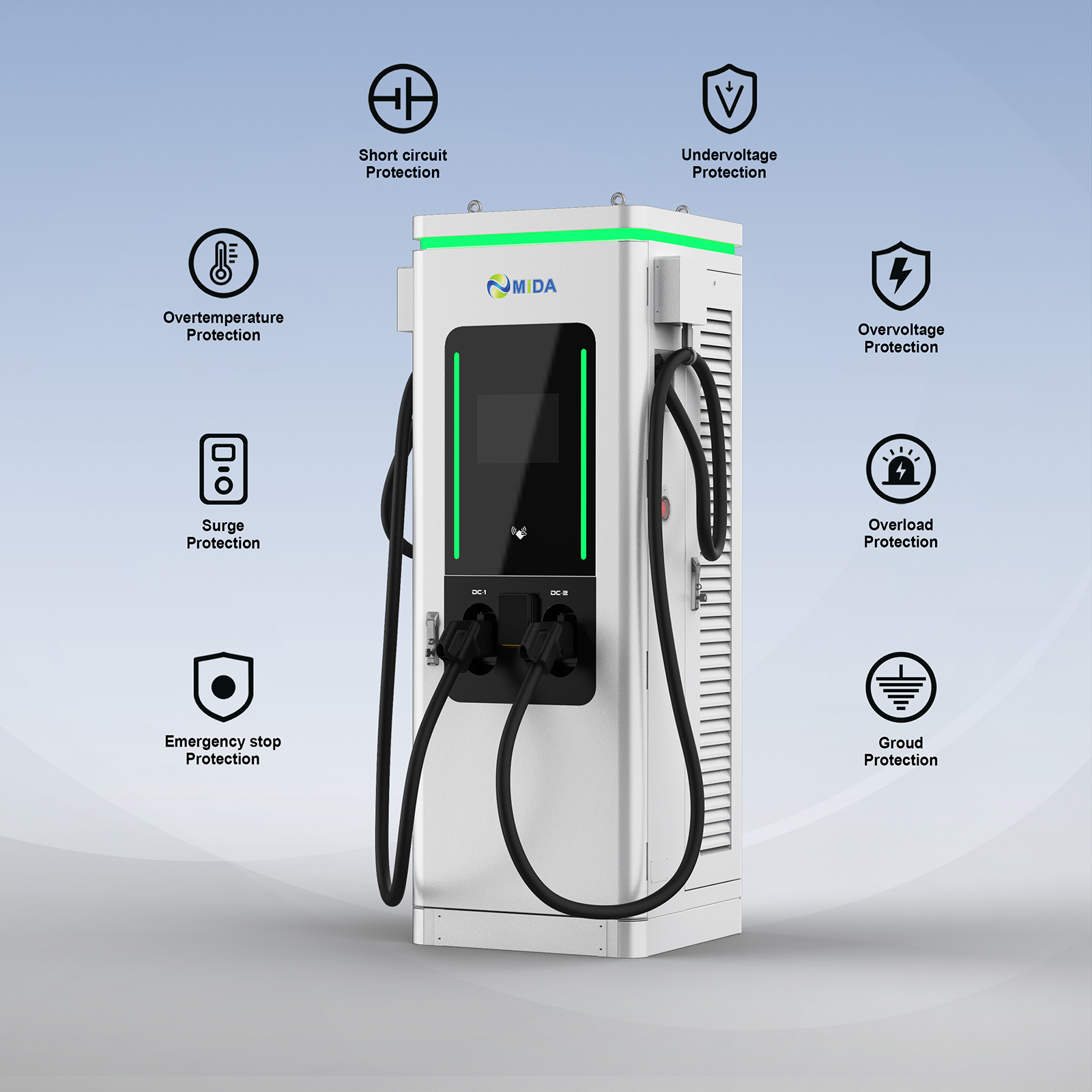China DC-DC EV Charger Fast Charging Station For EV Charging Storage ...