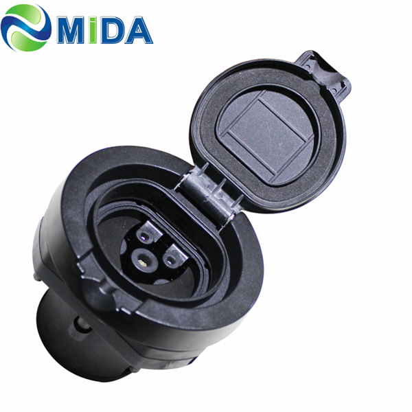 China 3 Phase Type 2 female Socket with shutter (obturator)DUOSIDA 16A ...
